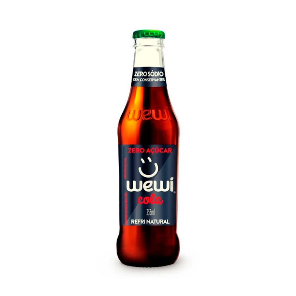 Refrigerante Wewi Cola Orgânico Zero Açúcar 255ml | Supermercados Pague ...