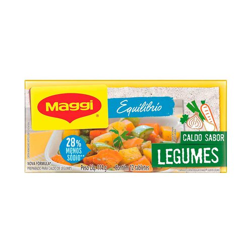Caldo Maggi Legumes Equilibrium 114g Com 12 Unidades