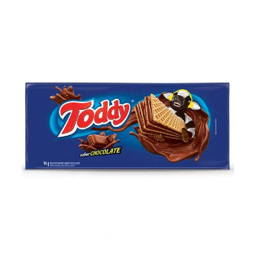 Biscoito Wafer Toddy Chocolate 94g | Supermercados Pague Menos