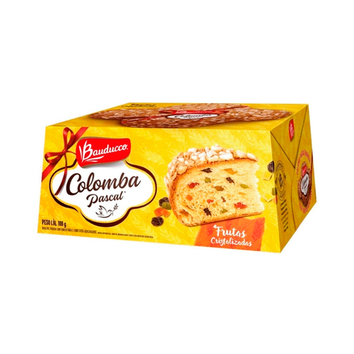 Mini Colomba Bauducco Frutas Cristalizadas 100g | Supermercados Pague Menos