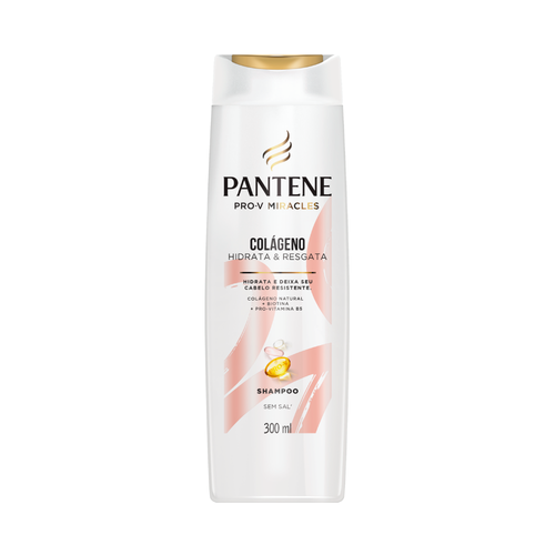 Shampoo Pantene Hidrata & Resgata Colágeno 300ml | Supermercados Pague Menos