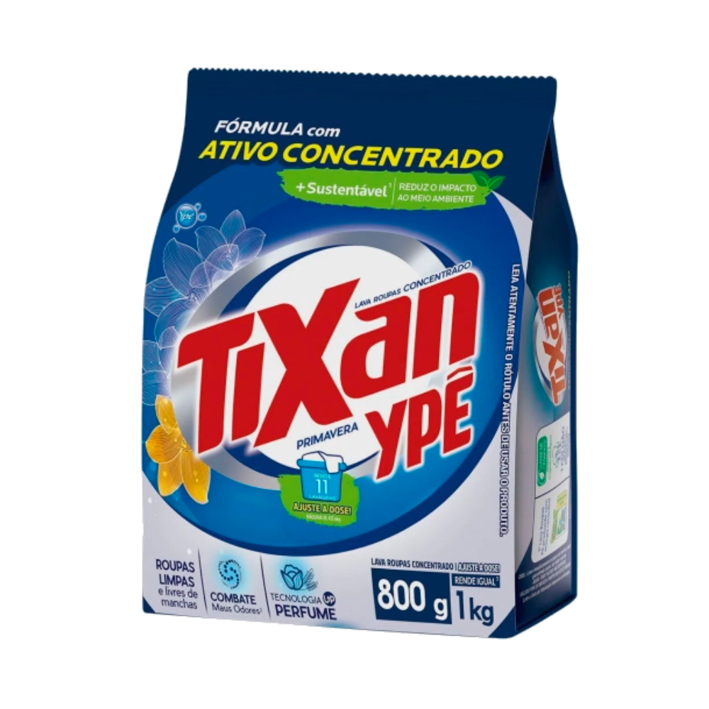 Lava Roupas Tixan Ypê Primavera 800g