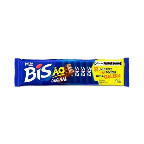 Chocolate Wafer Bis Ao Leite 201,6g | Supermercados Pague Menos