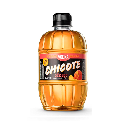 Coquetel Chicote Pêssego 500ml | Supermercados Pague Menos