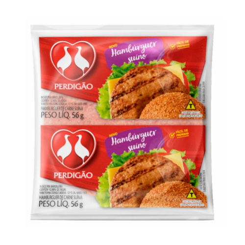 Hambúrguer Suíno Perdigão Tradicional 56g | Supermercados Pague Menos