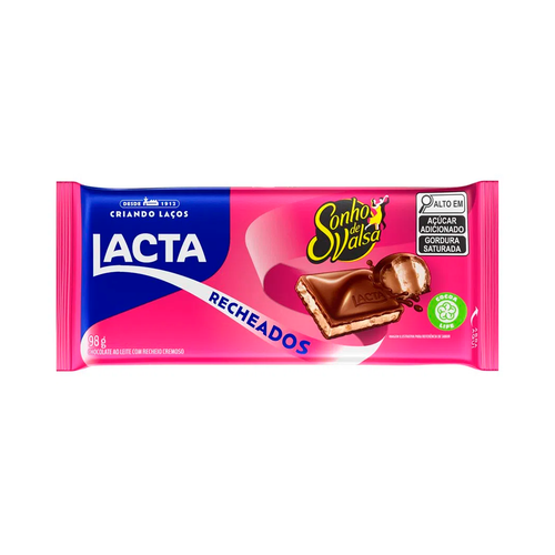 Chocolate Recheado Lacta Sonho de Valsa 98g | Supermercados Pague Menos