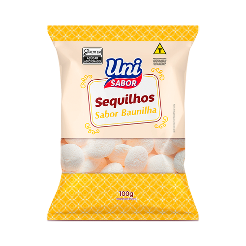 Sequilhos Uni Sabor Baunilha 100g | Supermercados Pague Menos
