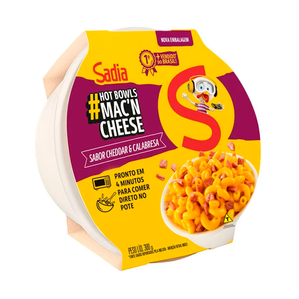 Macarrão Sadia Mac'N Cheese Cheddar Com Calabresa 300g | Supermercados ...