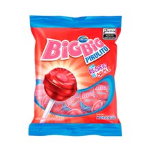 Pirulito Recheado Com Chiclé Big Big Morango 600g | Supermercados Pague ...