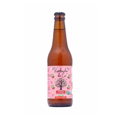 Bebida Fermentada Kombucha da Cá Morango e Hibisco 365ml | Supermercados Pague Menos