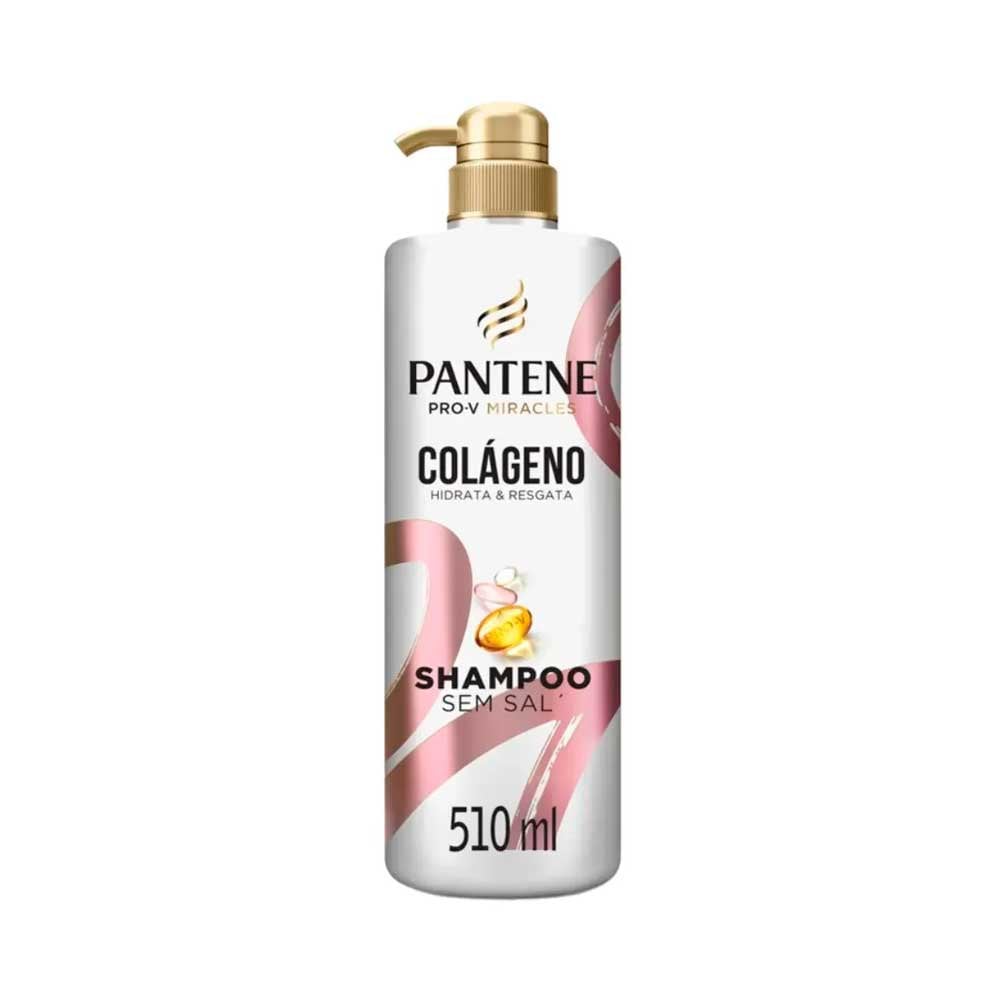 Shampoo Pantene Colágeno Hidrata & Resgata 510ml | Supermercados Pague Menos