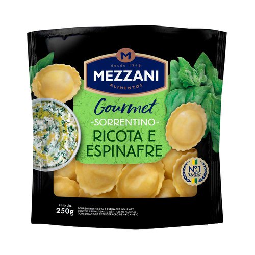 Sorrentino Mezzani Recheado Com Ricota e Espinafre 250g | Supermercados ...