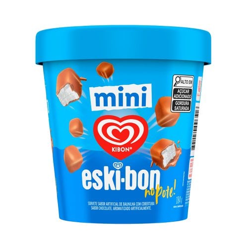 Mini Sorvete Kibon Eski-bon Baunilha 184g | Supermercados Pague Menos