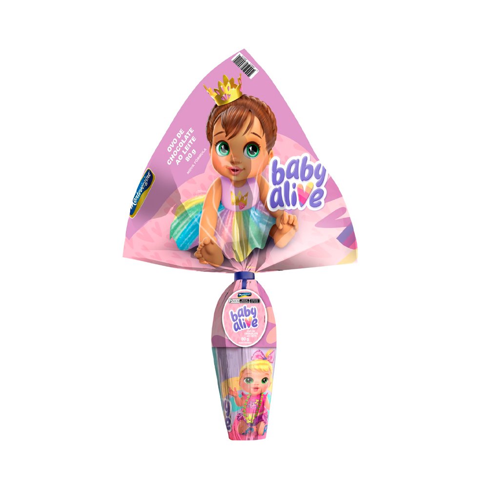 Ovo de Páscoa Baby Alive Chocolate Ao Leite Com Copo 80g ...