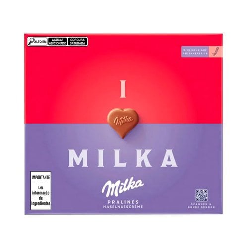 Bombom Milka I Love Hazelnut 110g | Supermercados Pague Menos