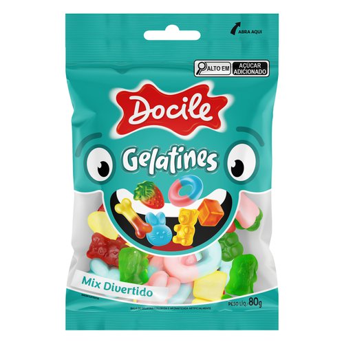 Gelatines Mix Docile 80G | Trimais Gelatines Mix Docile 80G | Trimais