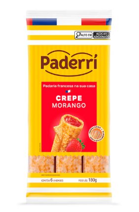 Crepe Paderri 180g Morango | Trimais