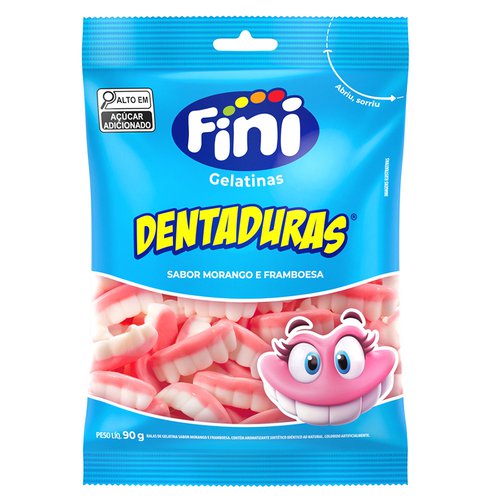 Bala de Gelatina Fini Dentadura 90g | Trimais