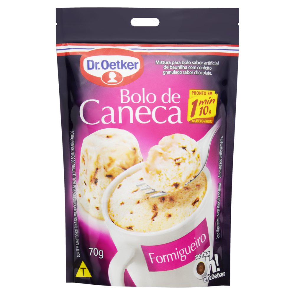 Mistura Para Bolo De Caneca Sabor Formigueiro Dr. Oetker 70G | Trimais Mistura Para Bolo De Caneca Sabor Formigueiro Dr. Oetker 70G | Trimais