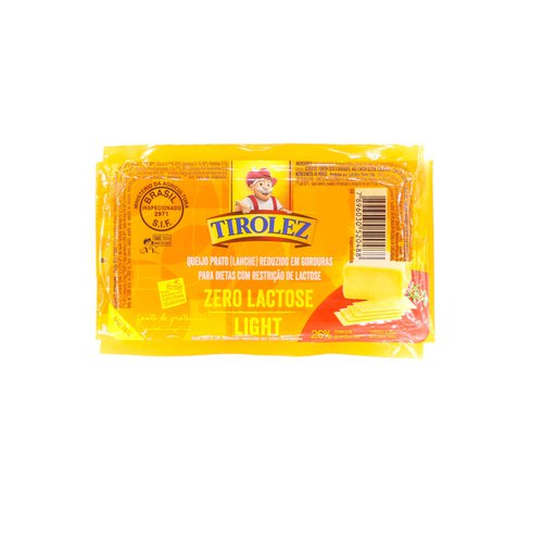 Queijo Prato Tirolez sem Lactose Light Fatiado 100g | Trimais Queijo Prato Tirolez sem Lactose Light Fatiado 100g | Trimais
