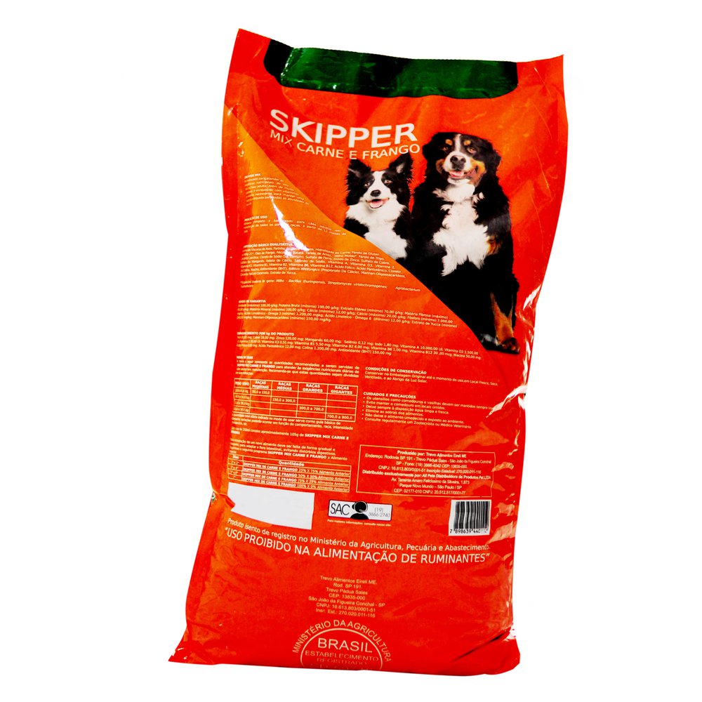 RACAO CAO SKIPPER 5,5KG MIX | Trimais